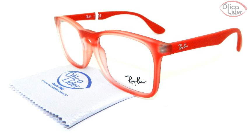 Ray-Ban RY1553 3669 46 Infantil Acetato Vermelho - até 20% de Desconto ...