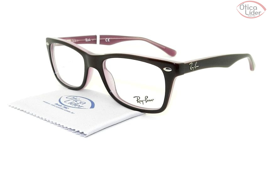 Ray-Ban RX5228 2126 50 Acetato Marrom / Lilás - até 20% de Desconto na ...