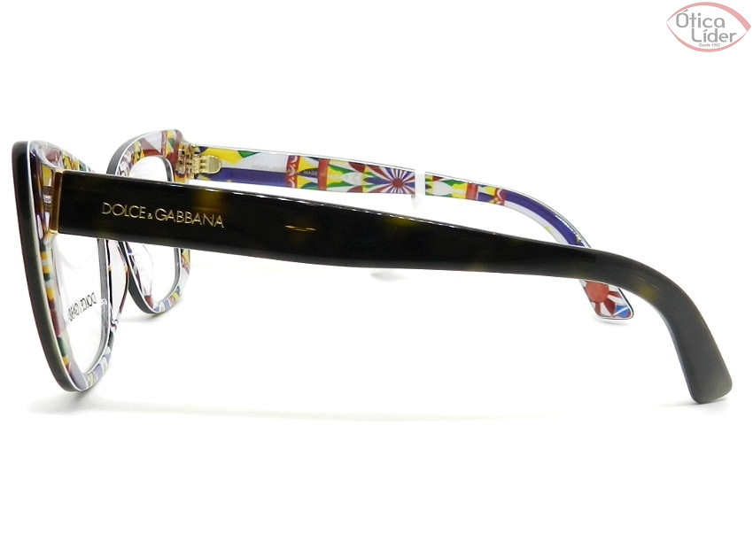 Dolce & Gabbana DG3308 3217 51 Acetato Havana / Decorado - até 20% de ...