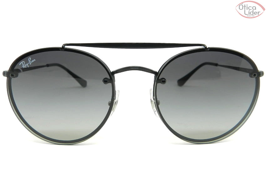 Ray-Ban Blaze Round Double Bridge RB3614n 148/11 54 Metal Preto - até ...