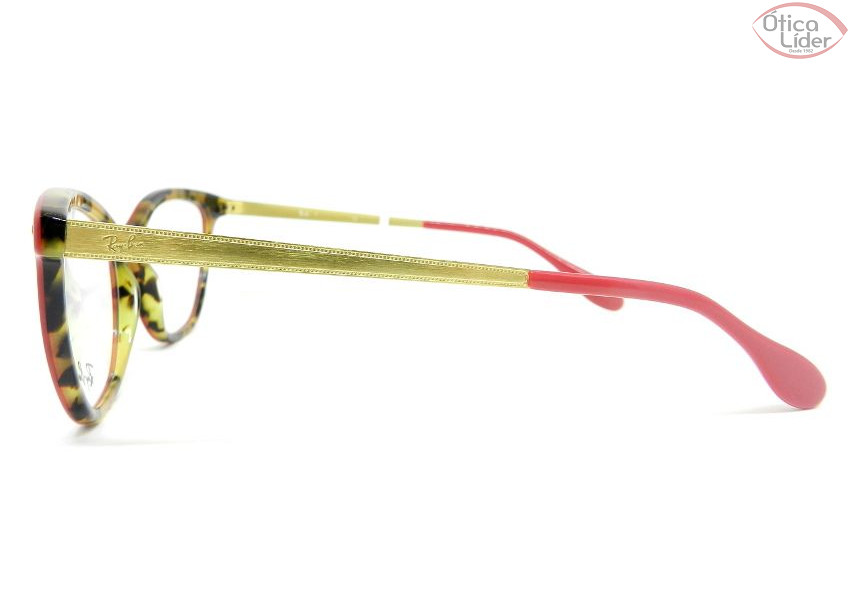 Ray-Ban RX5360 5714 54 Acetato Rosa / Demi / Metal Dourado - até 20% de ...