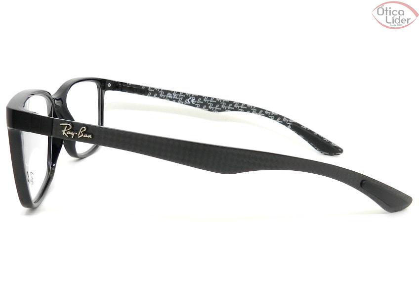 Ray-Ban RX8905 5843 55 Acetato Preto / Fibra de Carbono - até 20% de ...